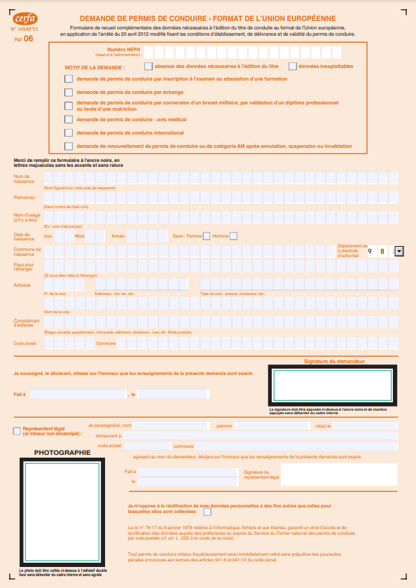Formulaires Cerfa - A.A.P Psyrates - Tests psychotechniques pour le ...